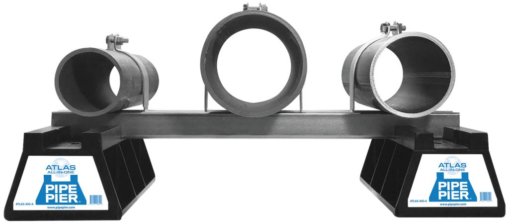 Rooftop Pipe Supports | Atlas All-In-One Rooftop Support Blocks